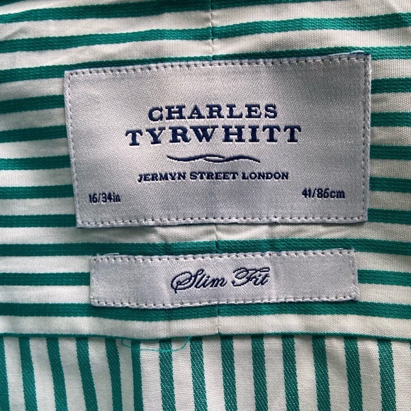 Charles Tyrwhitt | Shirts | Charles Tyrwhitt Classic Mens Green And ...